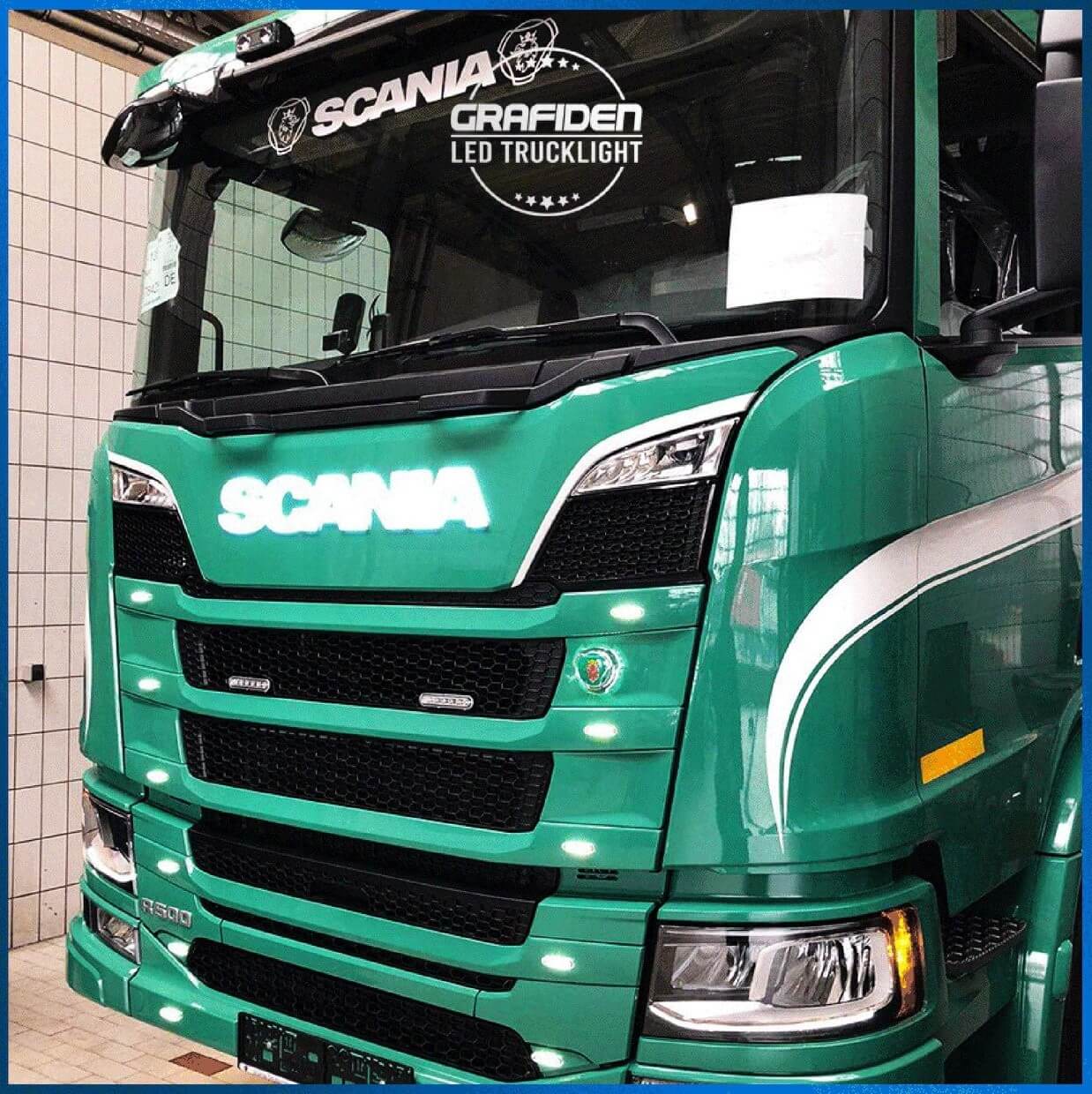 SET Scania LED Front Logo + LED Embleme | Grafiden Style